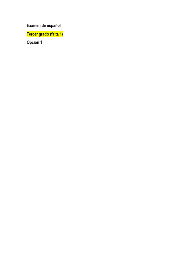 Examen de Español 3ro | PDF | Novelas | Narración
