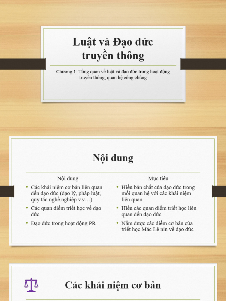 Luật và Đạo đức - Chapter 1 - Slides | PDF