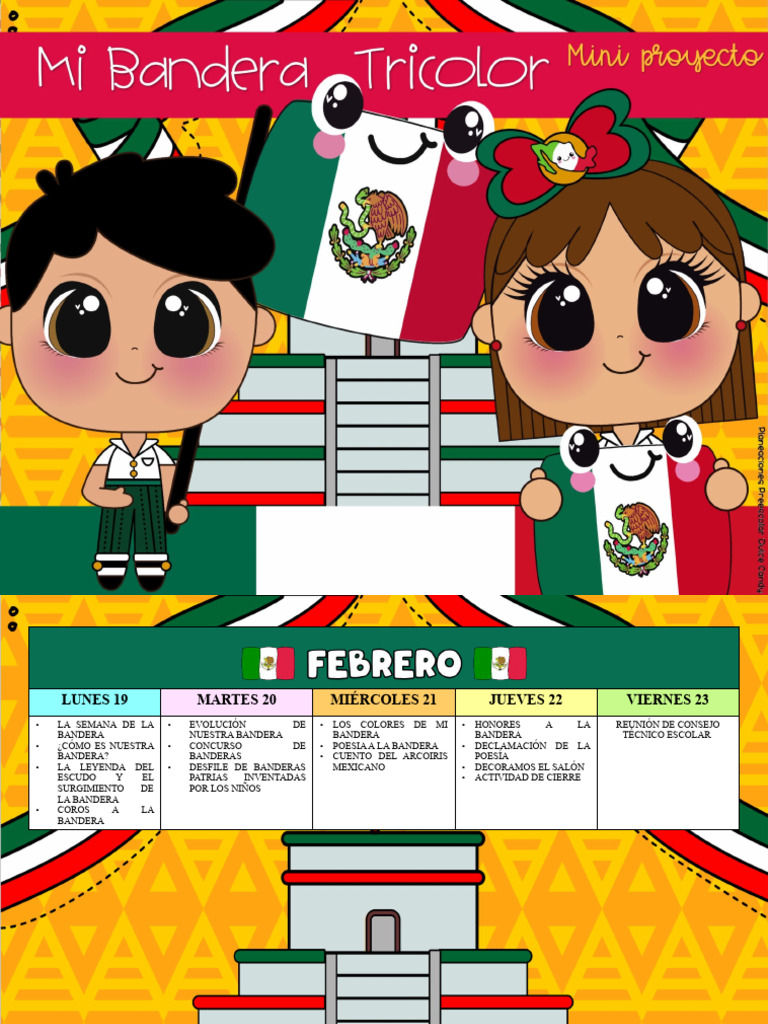 Mini Proyecto Mi Bandera Tricolor Dulce Candy | PDF | Pensamiento | México