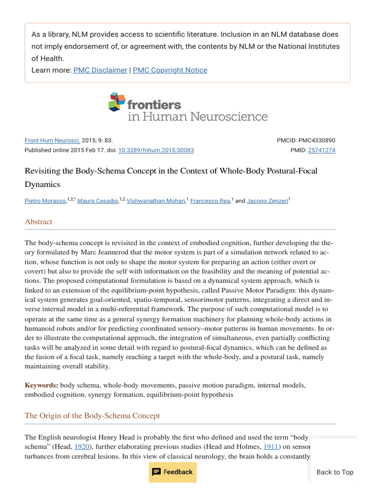 Revisiting The Body-Schema Concept in The Context of Whole-Body ...