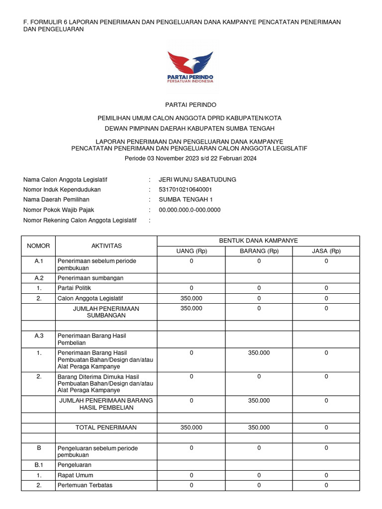 LPPDK Formulir JERI | PDF