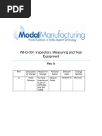IMTE Calibration Control Procedure | PDF | Calibration | Verification ...