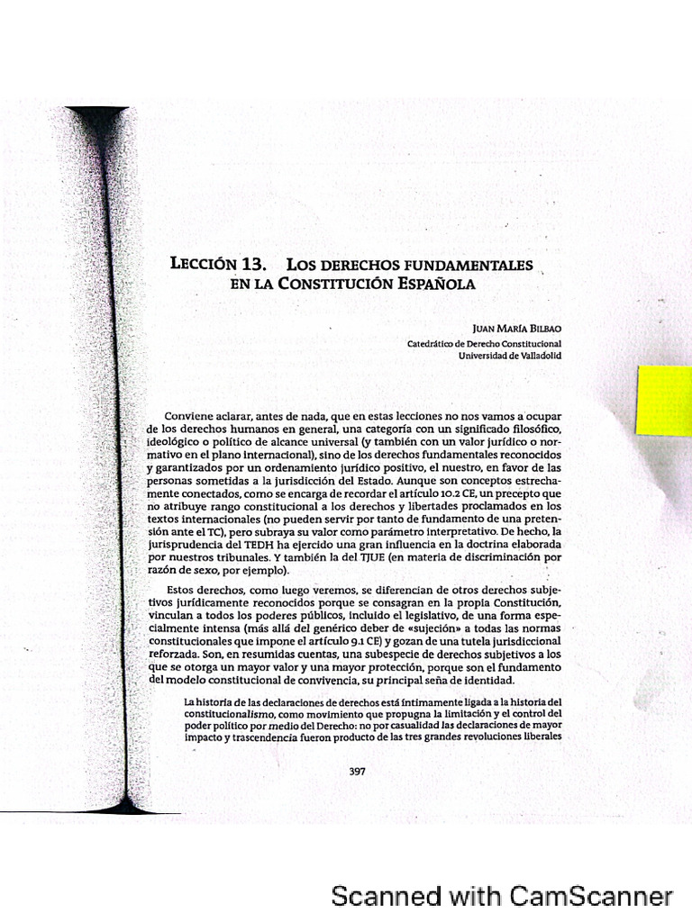 Los Derechos Fundamentales en La Legisla | PDF