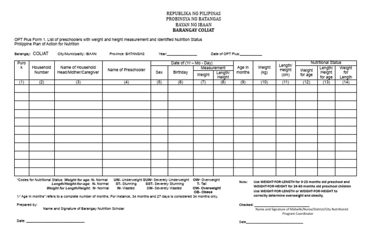OPT Plus Form 1 | PDF | Anthropometry | Physical Attractiveness OPT Plus Form 1 | PDF | Anthropometry | Physical Attractiveness
