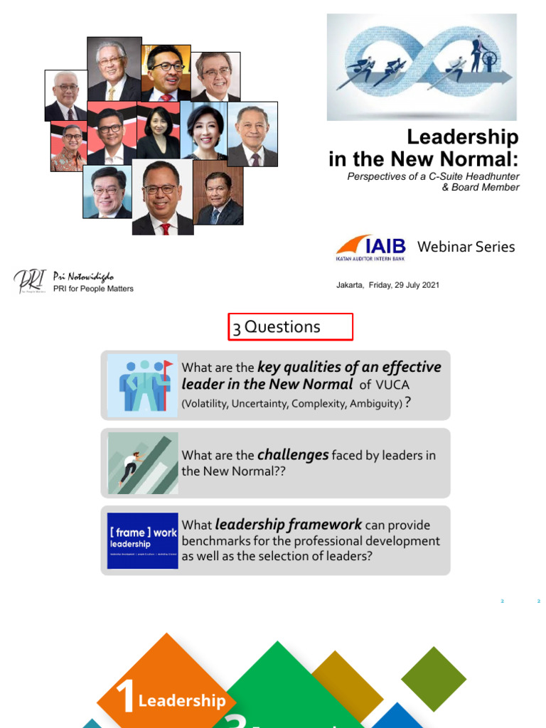 ?IAIB Webinar - Leadership in in The New Normal - 29-Jul-21 - Pri | PDF ...