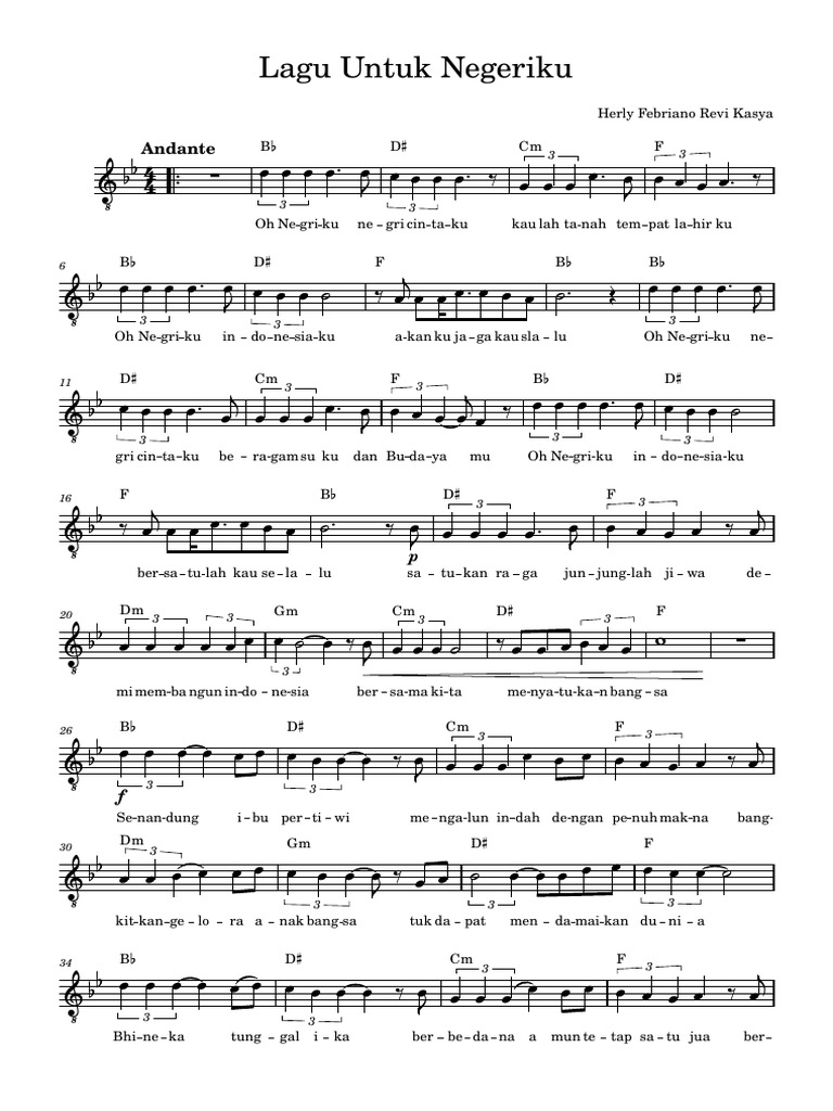 Lagu Untuk Negeriku | PDF