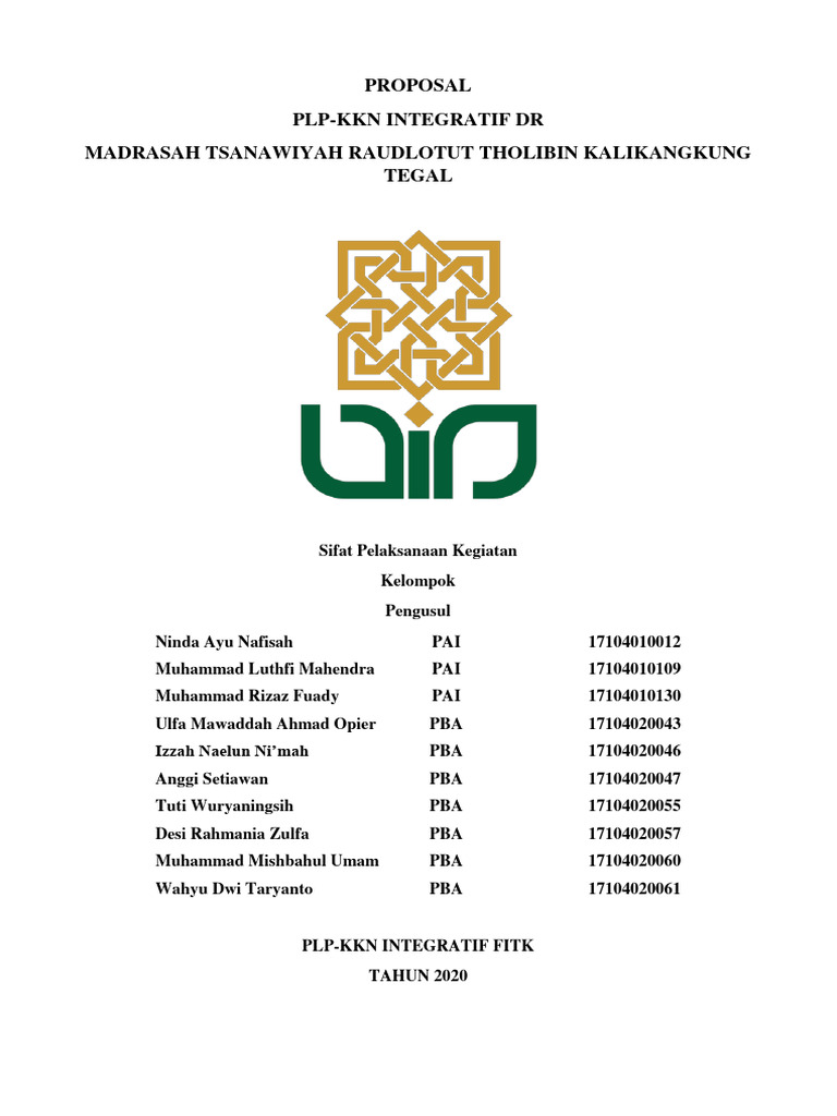 Proposal Plp Kkn Pdf