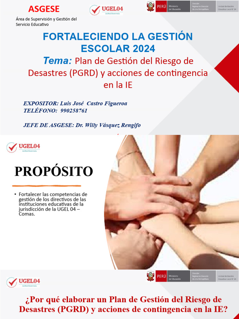 GETION DE RIESGO - ASGESE-2024 | PDF | Riesgo | Evaluación de riesgos
