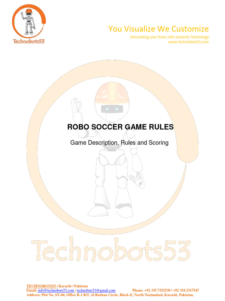 Robo Soccer Rule Book Updated | PDF | Referee | Sports