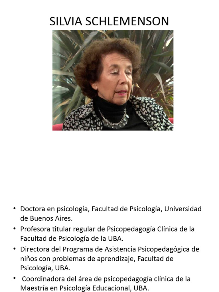 Silvia Schlemenson | PDF