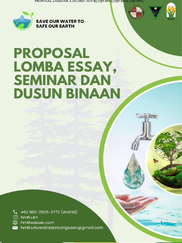 Proposal Kegiatan Laminars X Dusbin 2024 | PDF