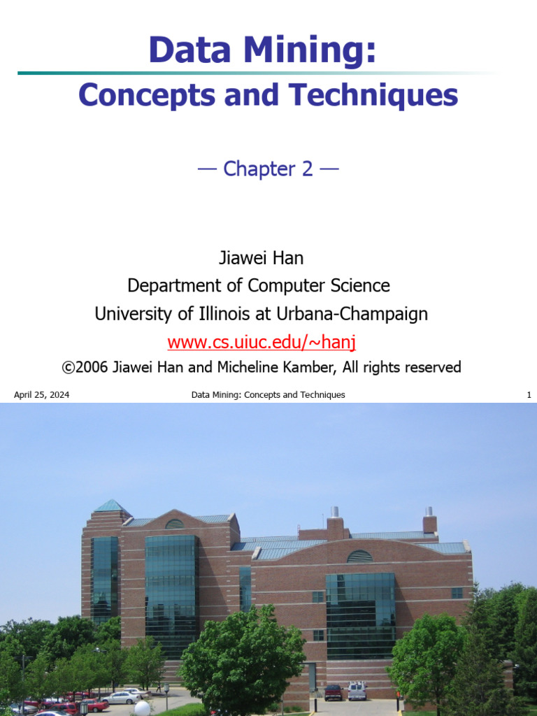 Concepts and Techniques: Data Mining | PDF | Principal Component Analysis | Wavelet