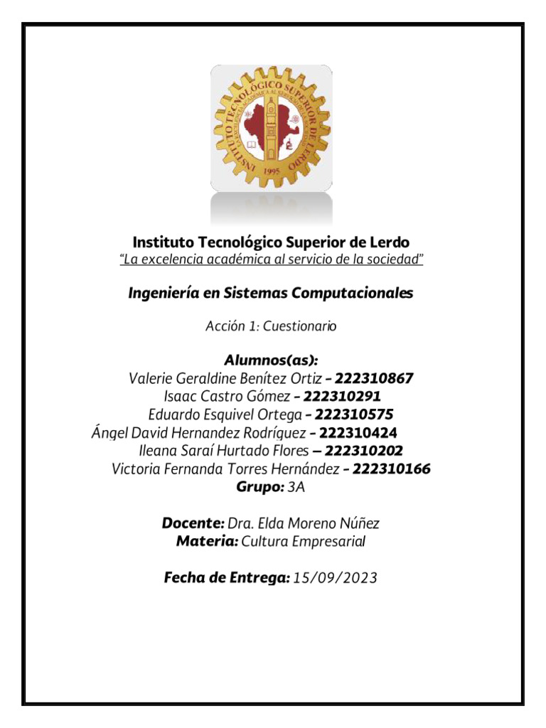 Accion1 Cuestionario | PDF | Los consumidores | Investigación de mercado