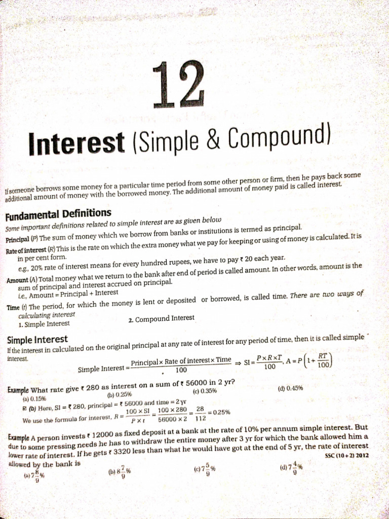 Simple Interest 2024 | PDF