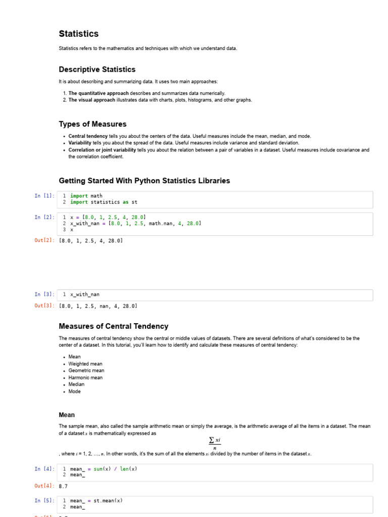 Session 12 | PDF | Mean | Mode (Statistics)