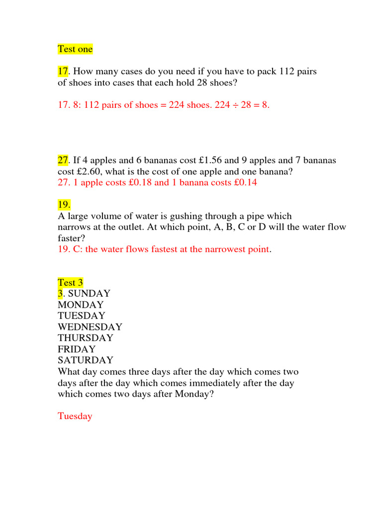 Math Problem Solutions and Explanations | PDF | Length