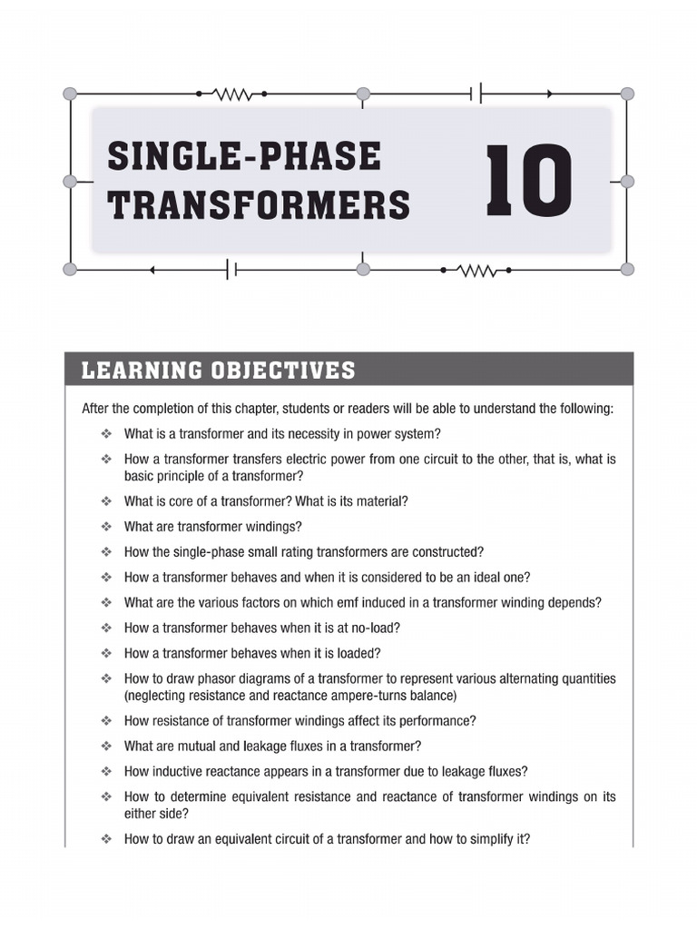 Transformers For Minor 2 | PDF