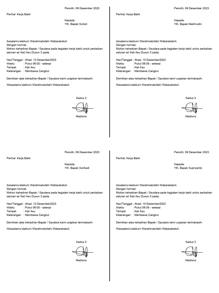 Kerja Bakti Kali Asu | PDF