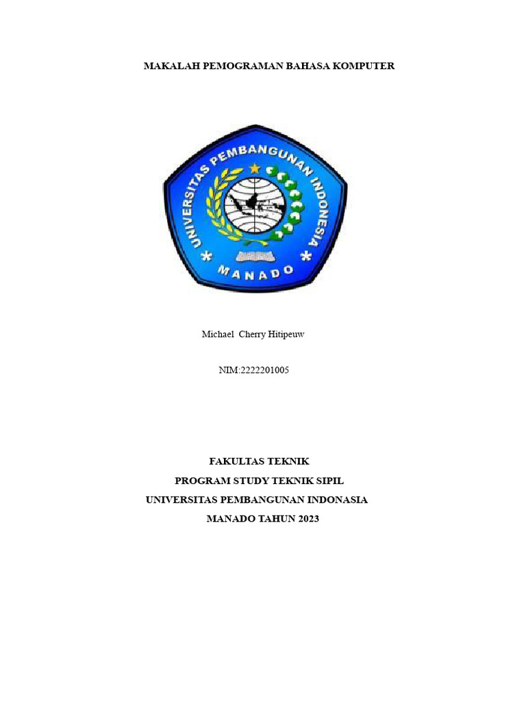 Bahasa Pemrograman Komputer | PDF