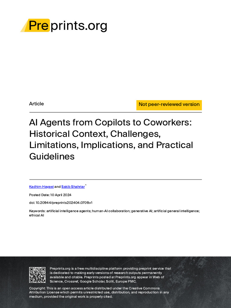 AI_Agents_from_Copilots_to_Coworkers_Historical_Co | PDF | Artificial Intelligence ...