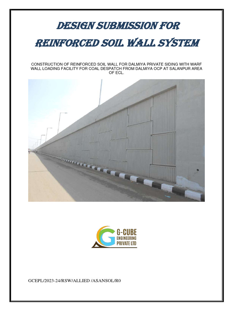 Rs Wall Design For Asansol (Allied Infra) 07.03.2024 | PDF | Drainage ...