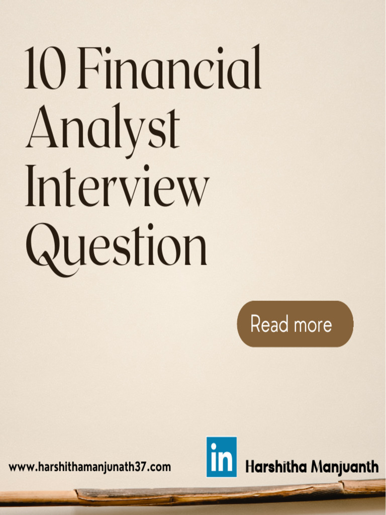 Financial Analyst interview questions | PDF | Discounted Cash Flow ...