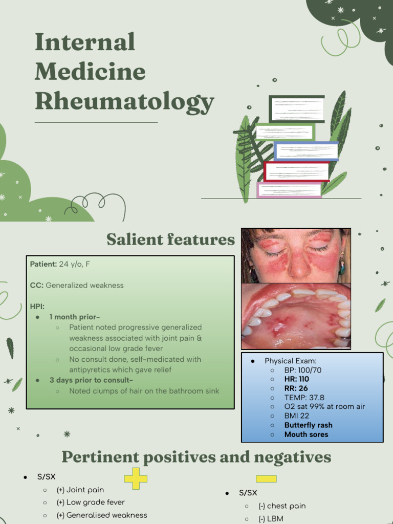 IM Case 1 Rheumatology | PDF | Causes Of Death | Medicine