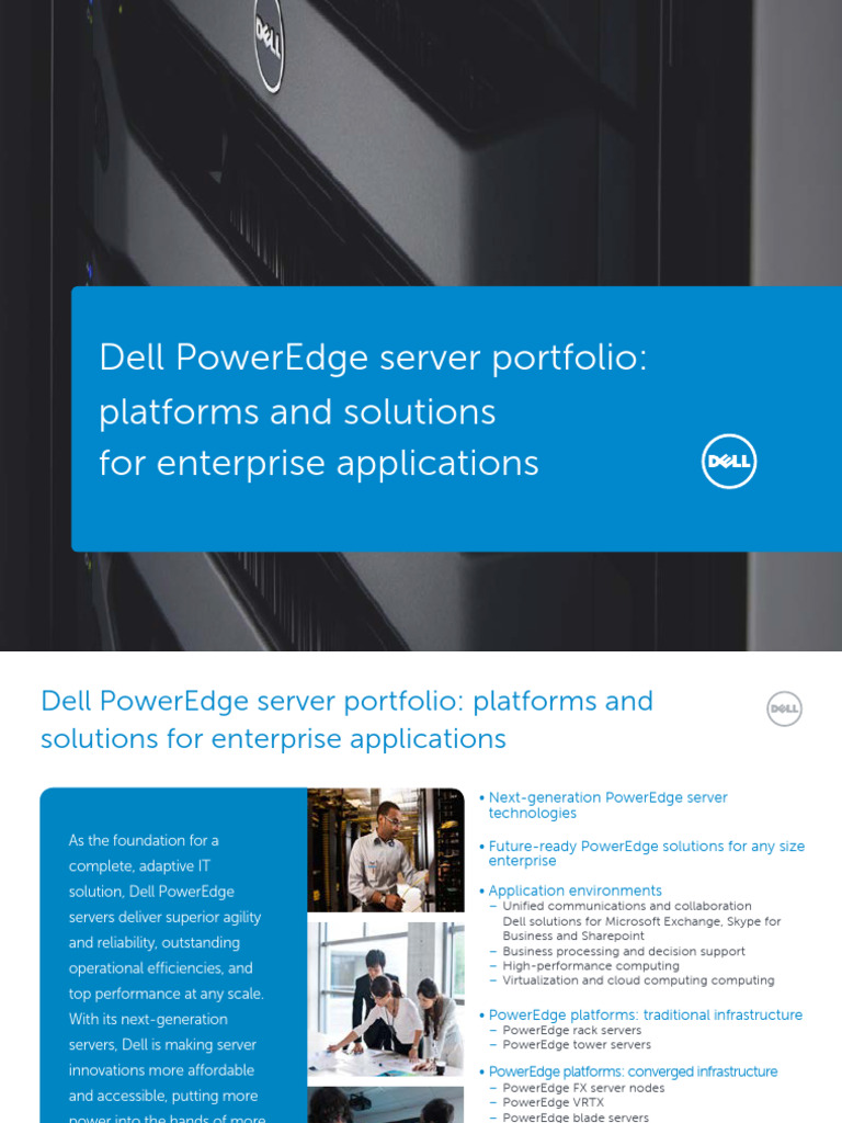 Dell PowerEdge Server Portfolio | Download Free PDF | Share Point ...