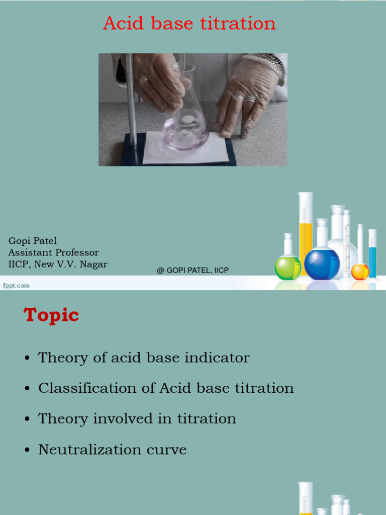 Acid - Base Titration | PDF | Acid | Ph
