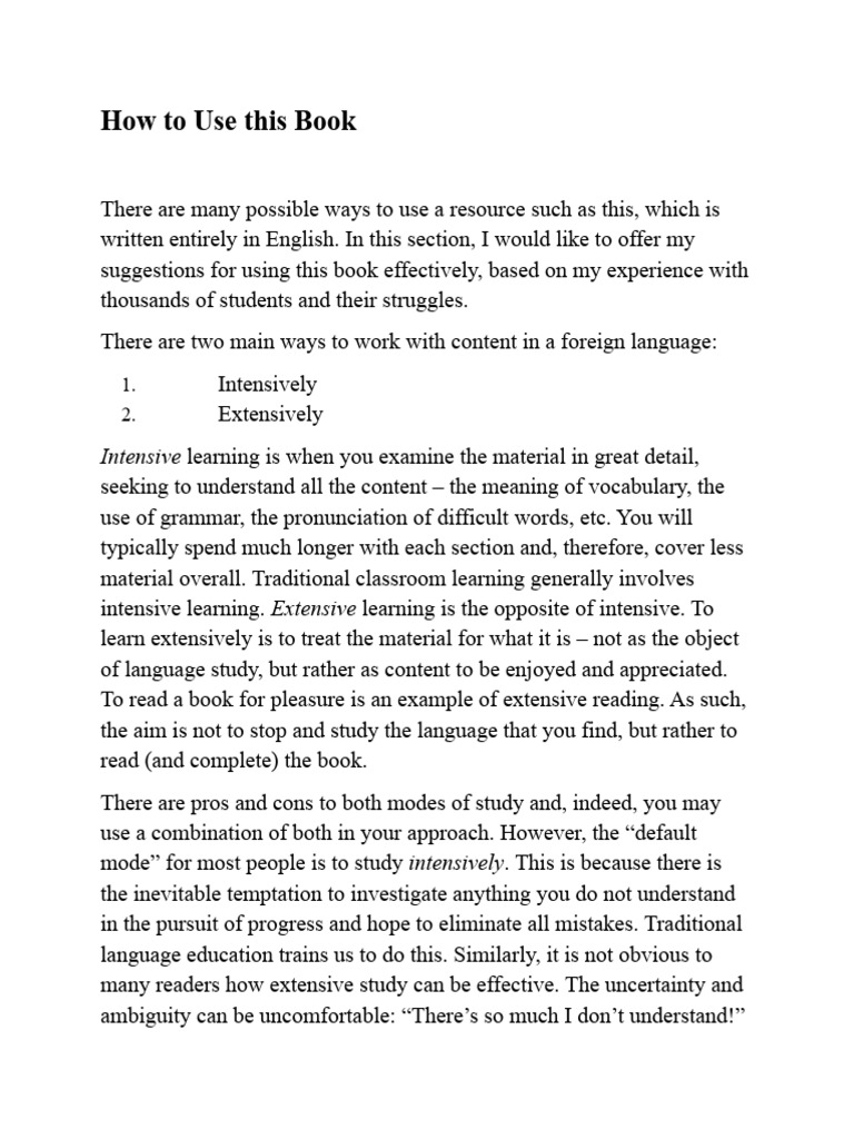 How To Use This Book | PDF | Learning | Experience