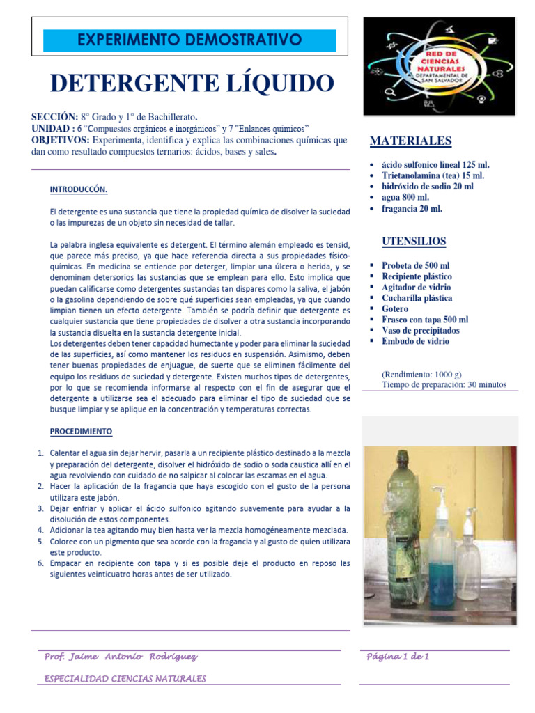 ¿Qué Es El Detergente Líquido – ¡Todo sobre detergentes líquidos! – PMMQEN