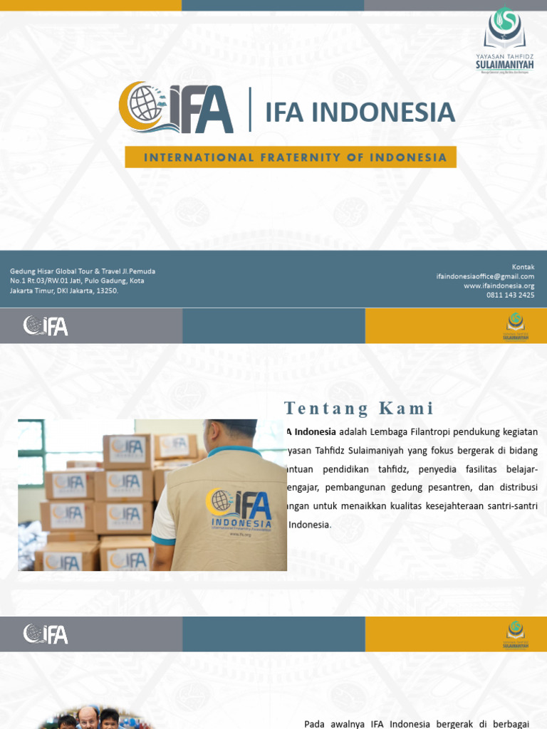 IFA Indonesia: Filantropi Pendidikan Tahfidz | PDF