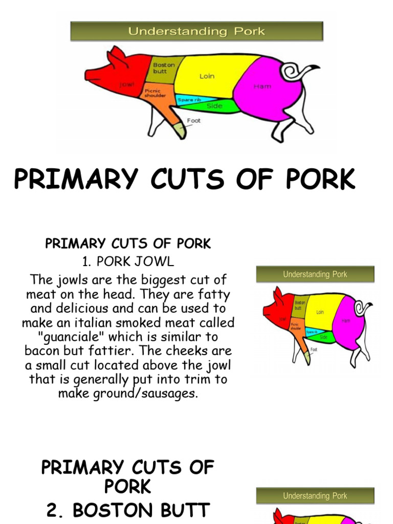 Primary Cuts of Pork | PDF