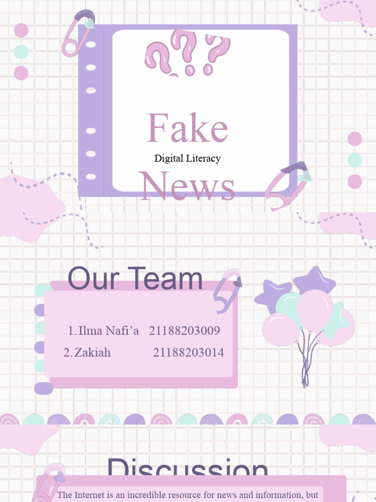 Digital Literacy (Fake News) | PDF | Media (Communication) | News