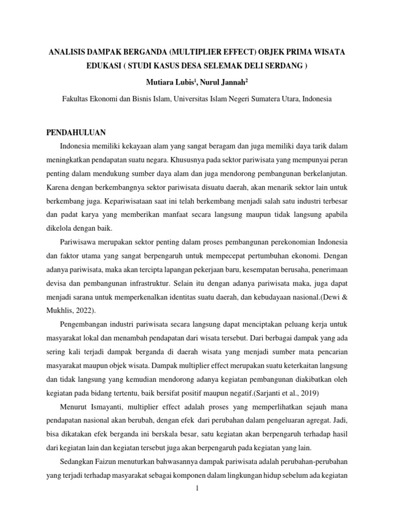 Tugas Akhir Mutiara Lubis | PDF