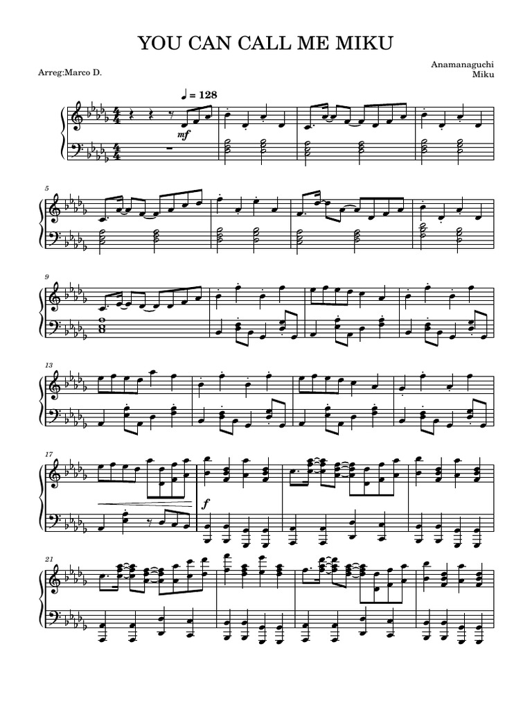 Miku - Sheet Music | PDF