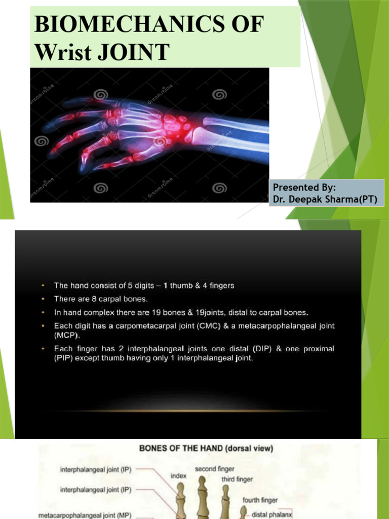 Bio Mechanics of Wrist Joint | PDF