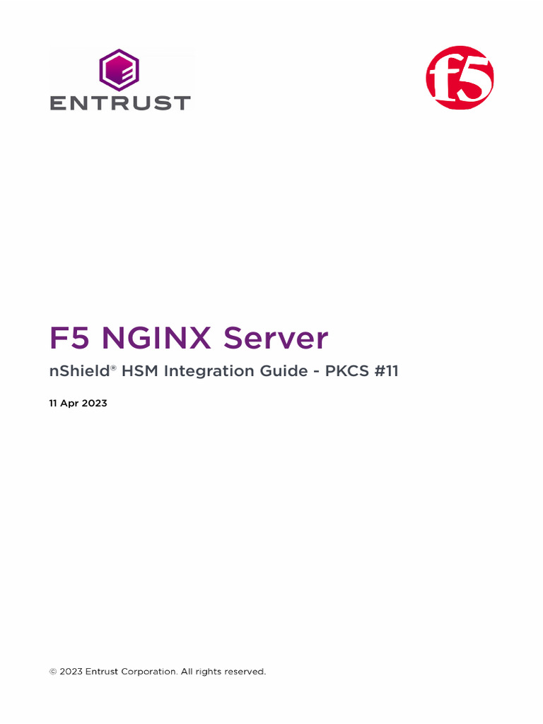 f5 Nginx Server Nshield Ig | PDF | Transport Layer Security | Public Key Certificate