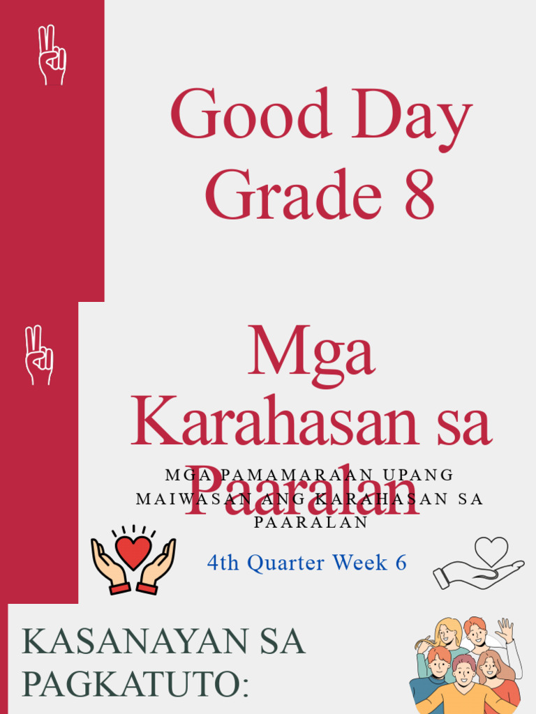 4th Q - Week 6 - ESP 8 Learning Material | PDF