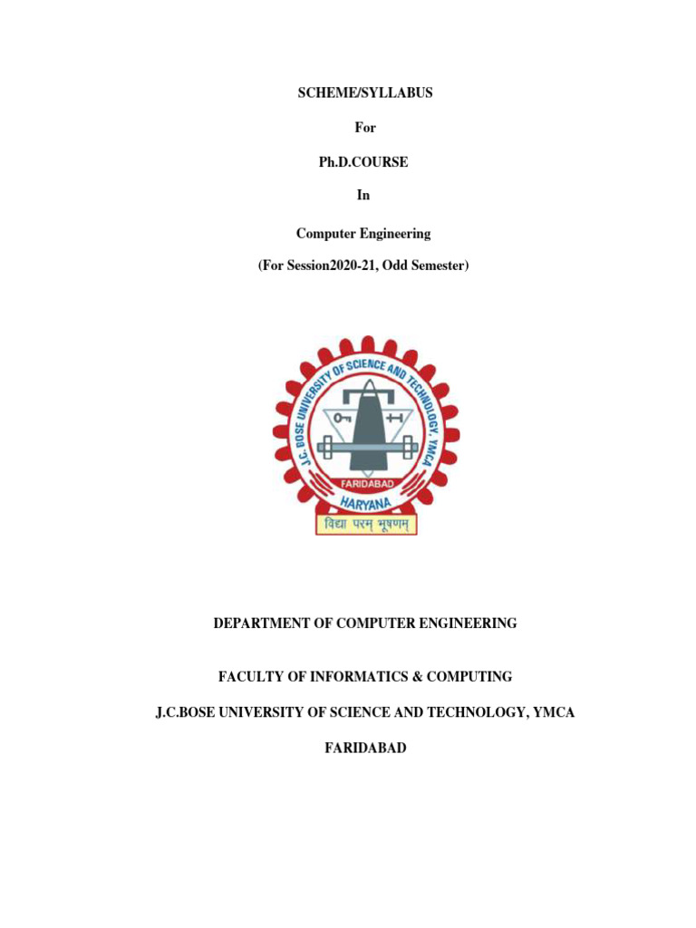 PhD Computer Engineering Syllabus 2020-21 | PDF | Cloud Computing ...