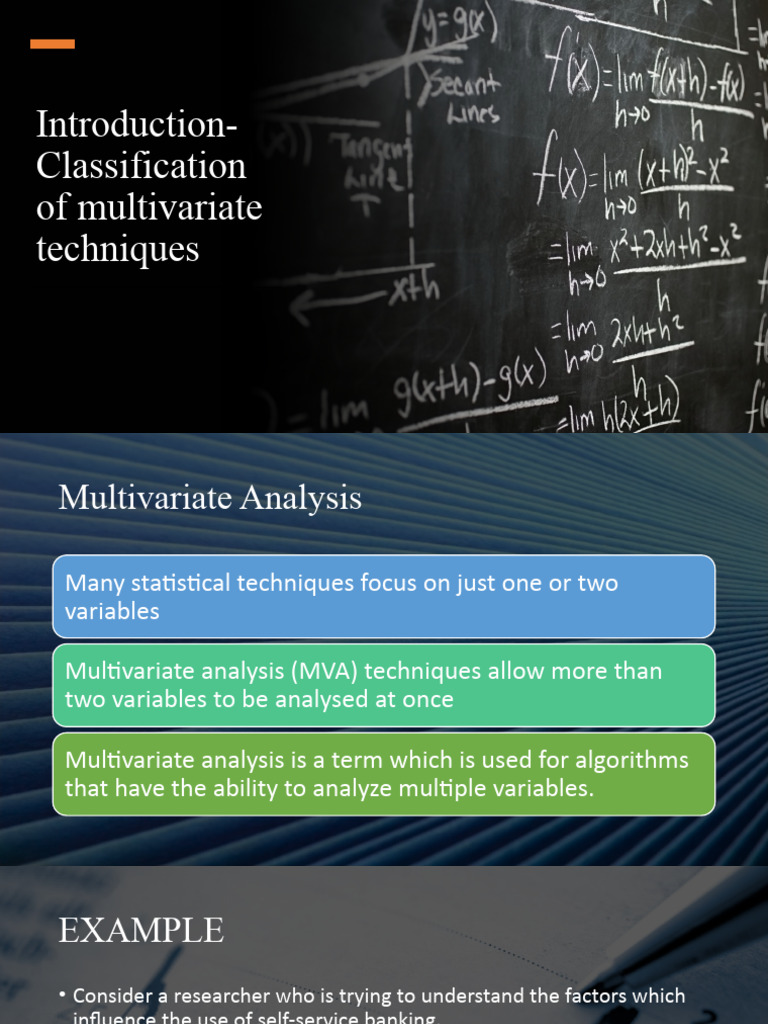 Classification Of Multivariate Techniques Pdf Factor Analysis Structural Equation Modeling