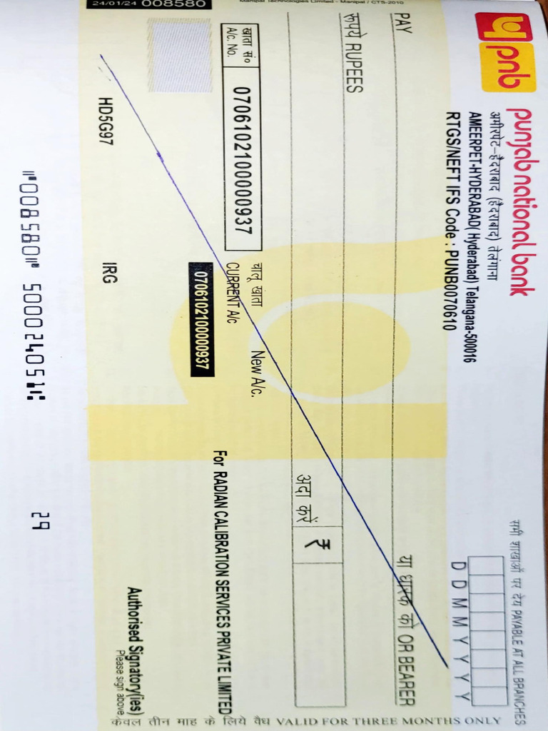 Cancelled Cheque | PDF