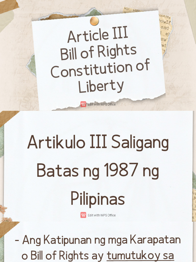 Grade 10 Bill of Rights (Section 1-22) 2 | PDF