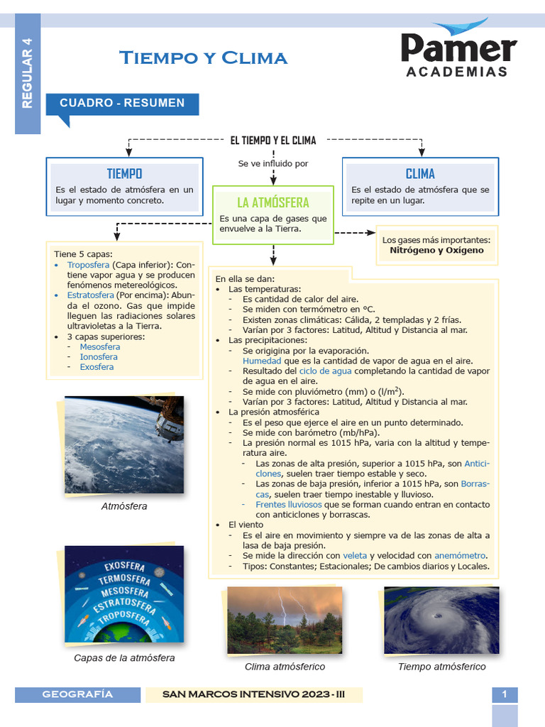 Geografía - Semana 7 | PDF | Clima | Herida