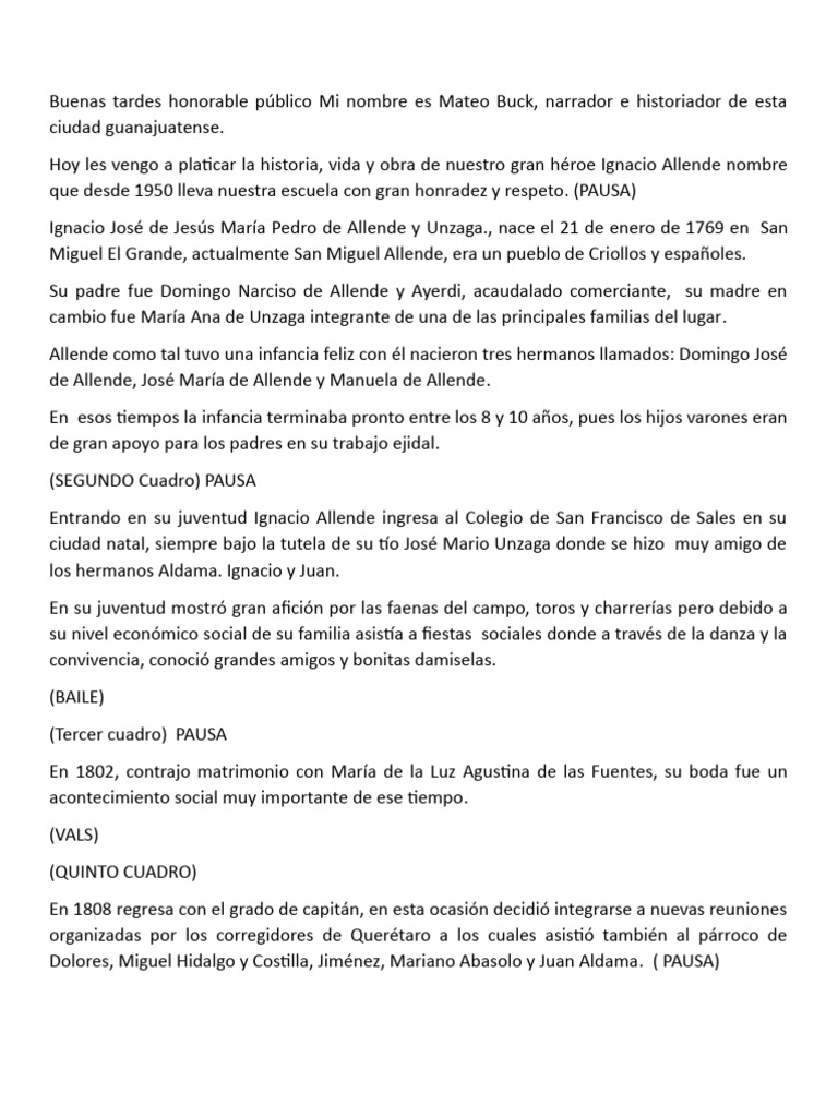 Biografía de Ignacio Allende: Héroe de México | PDF | México