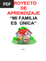 Proyecto Nº1 Asi Es Mi Familia | PDF | Aprendizaje | Las emociones