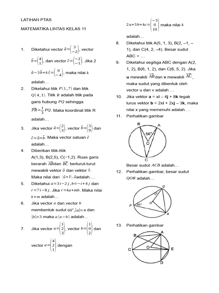 11 LATIHAN PTAS Lintas | PDF