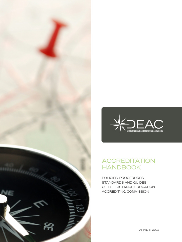 DEAC Accreditation Handbook | PDF | Distance Education