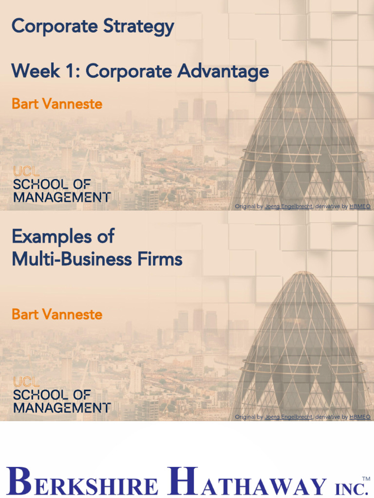 Week1 Corporate-Advantage Slides | PDF | Equity (Finance) | Business