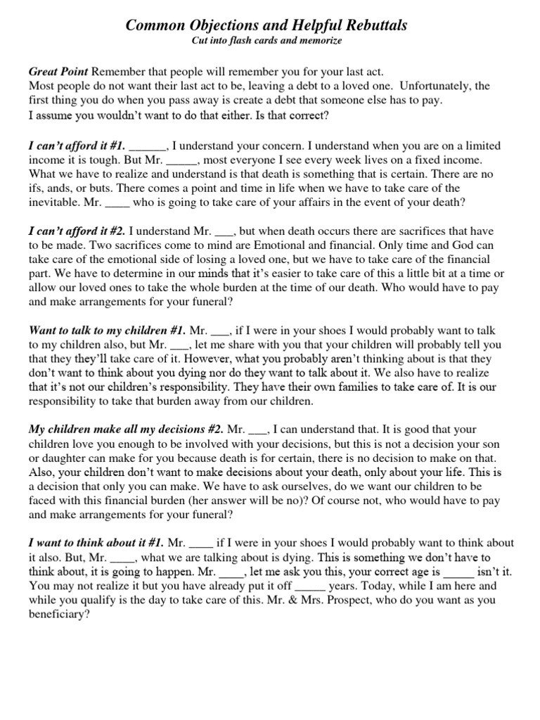 Objections With Reb | PDF | Insurance